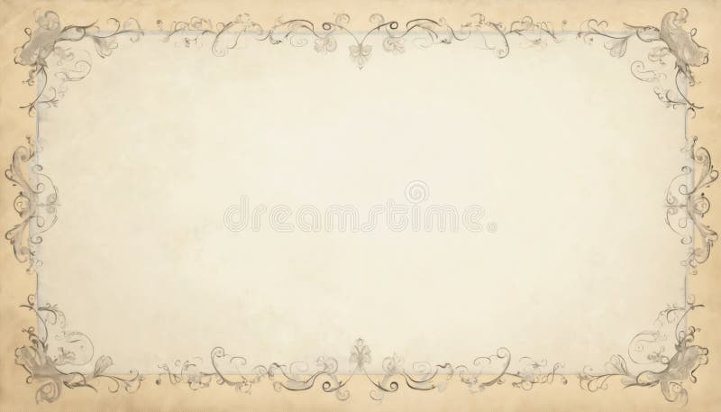 Rectangular Paper Frame with White Border Features Black, White Swirl ...