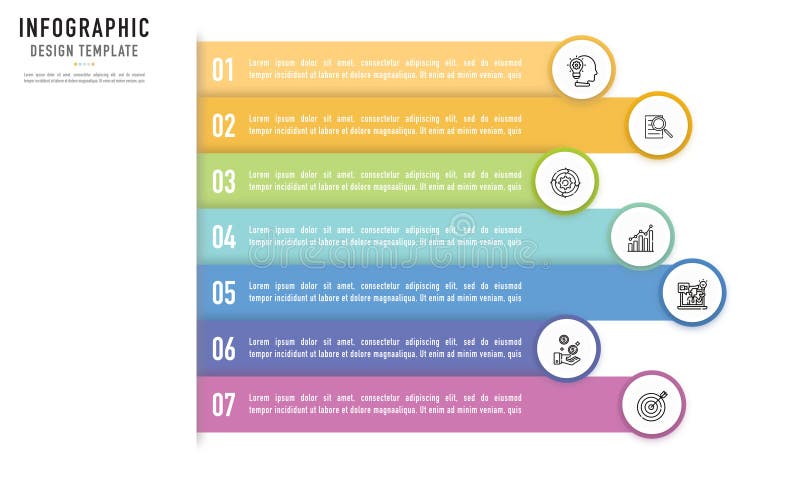 Rectangular Paper Origami Infographic for Business Presentation Stock ...