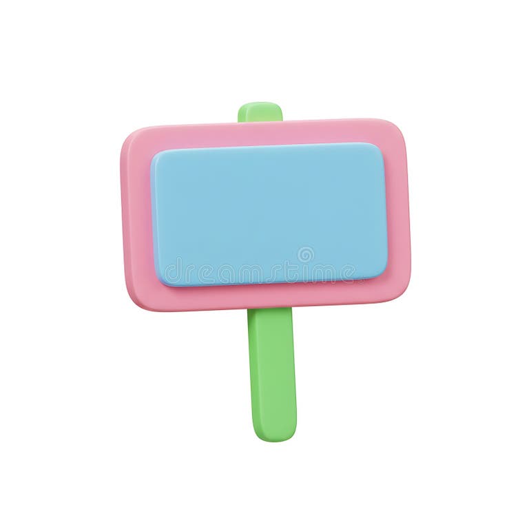 Rectangular Pastel-colored Popsicle with a Pink Outer Layer and a Light ...