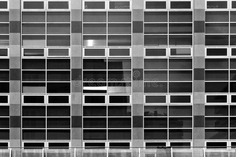 Rectangular Pattern Made from Office Windows Stock Image - Image of ...