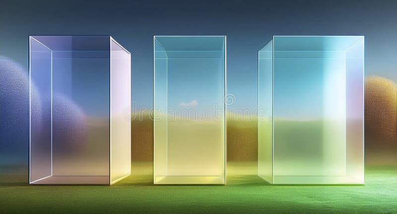 Rectangular Pattern Simulate Transparency Landscape Segmentation ...