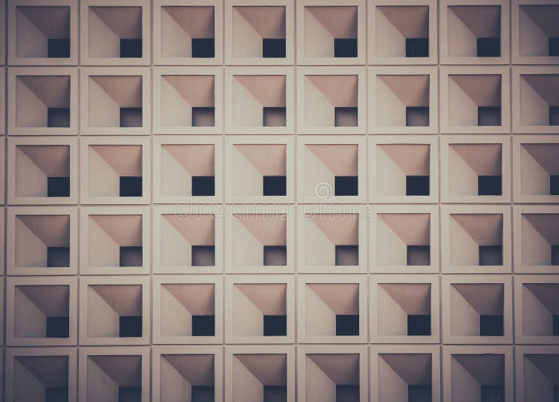 Rectangular Pattern of the Space on the Wall Building Background. Stock ...