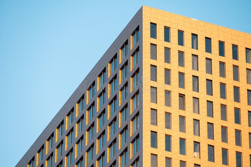 Rectangular Patterns of Modern Buildings in Tirana, Albania Editorial ...