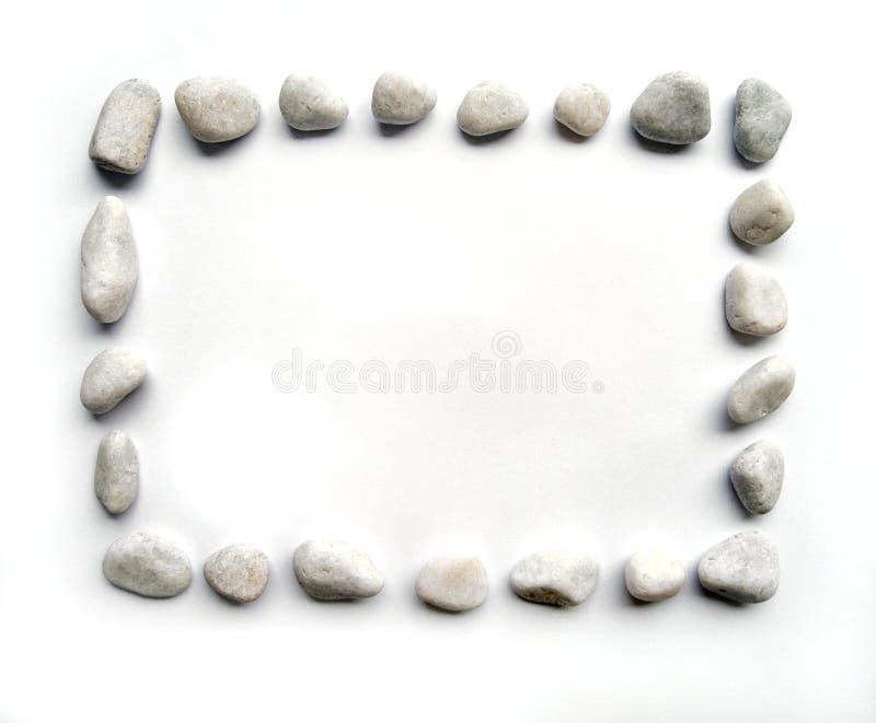 Rectangular pebbles frame stock photo. Image of square - 4914928
