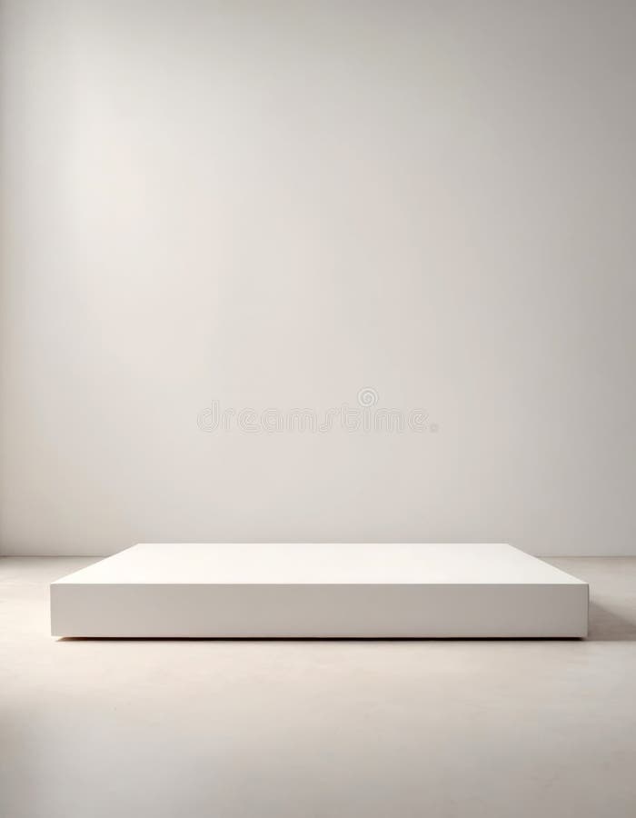 Rectangular Pedestal for Product Display - on a Light Background Stock ...