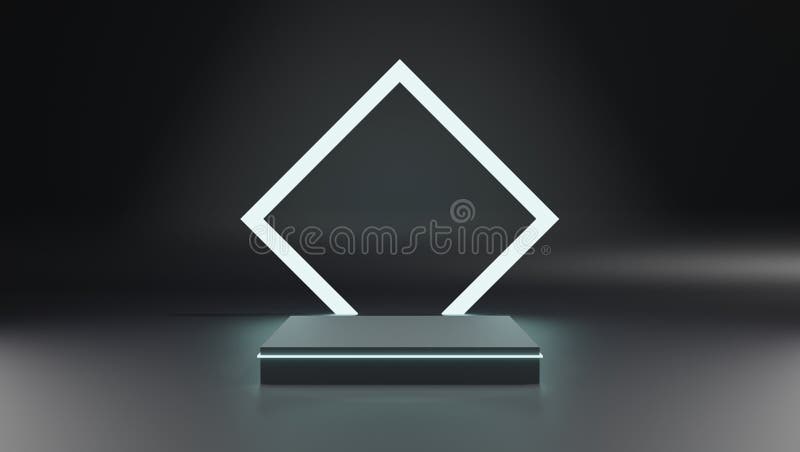 Rectangular Performance Stage. Stock Illustration - Illustration of ...