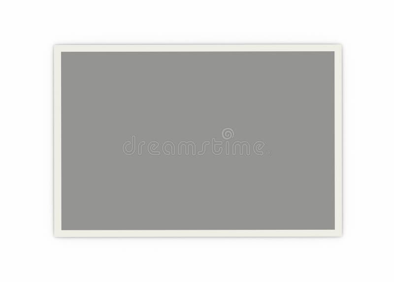 Rectangular Photograph Front View - 3D Illustration Stock Illustration ...