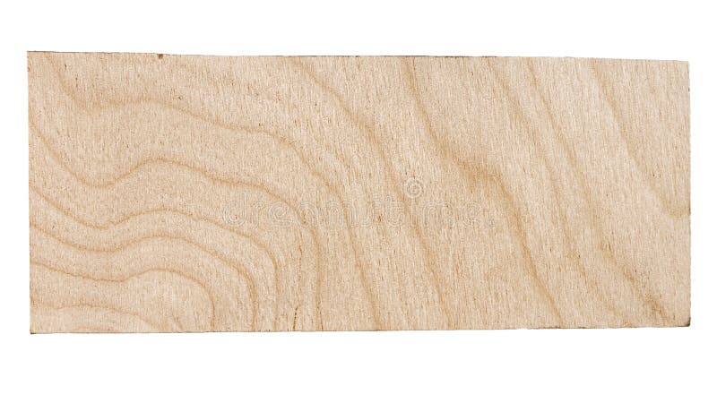 Rectangular Piece of Birch Plywood Stock Image - Image of border ...