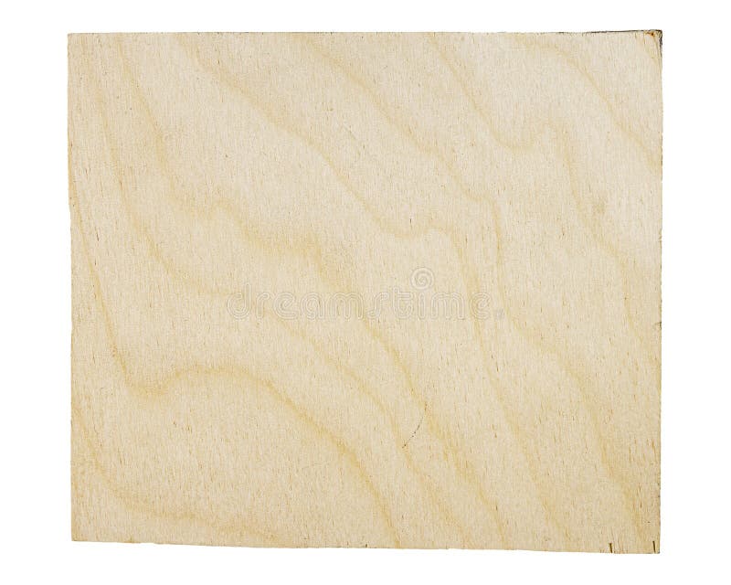 Rectangular Piece of Birch Plywood Stock Photo - Image of plank ...