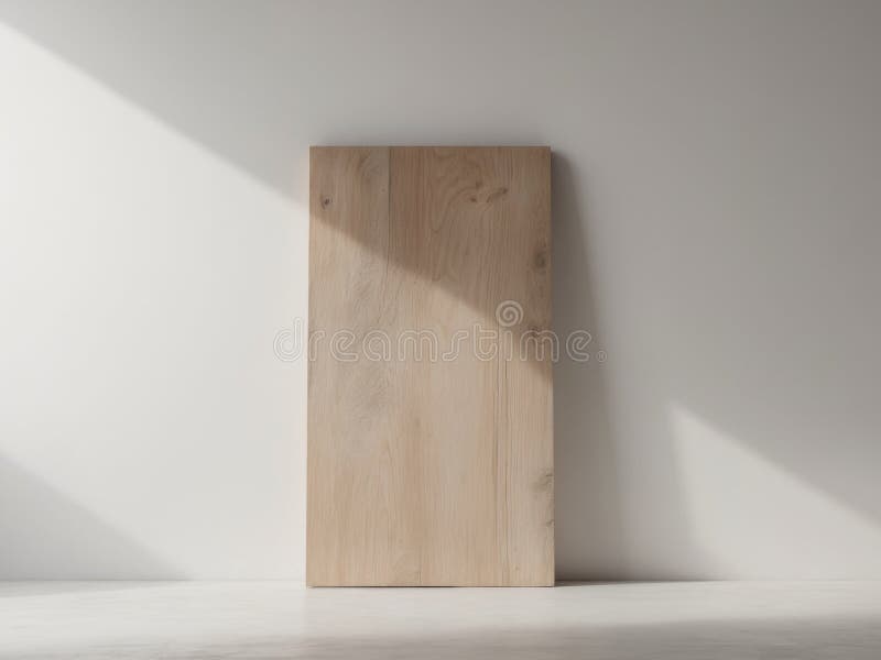 Rectangular Piece Wood Rough Textured Surface Appears To Set of Empty ...