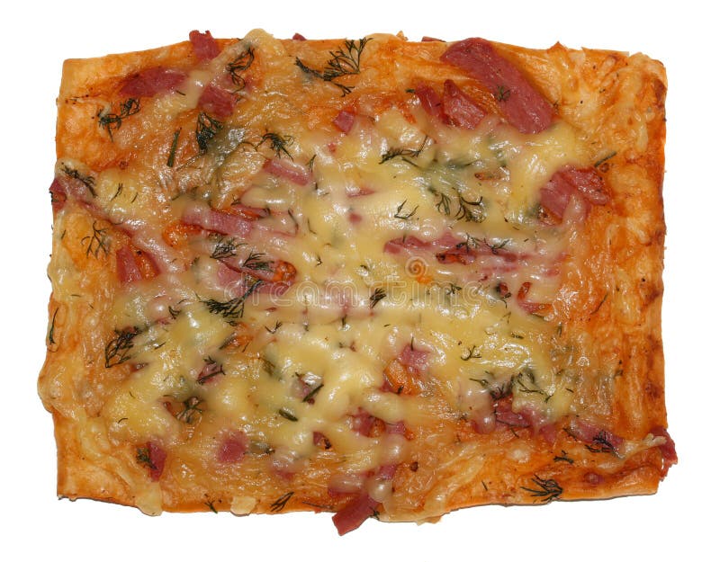 Rectangular pizza stock photo. Image of pizza, isolated - 12430030