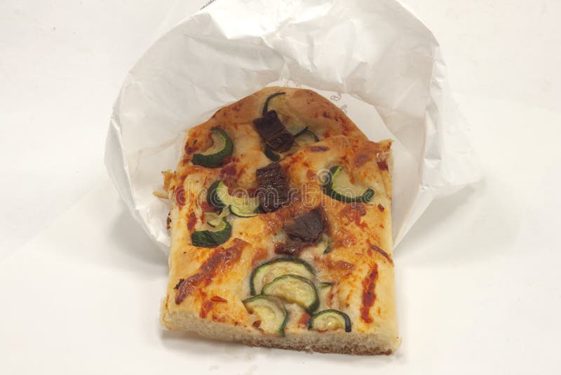 Rectangular Pizza Cut with Paper Container Stock Photo - Image of drink ...