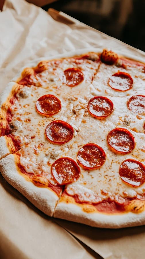 This Rectangular Pizza is Topped with Sausage and Pepperoni, Making it ...