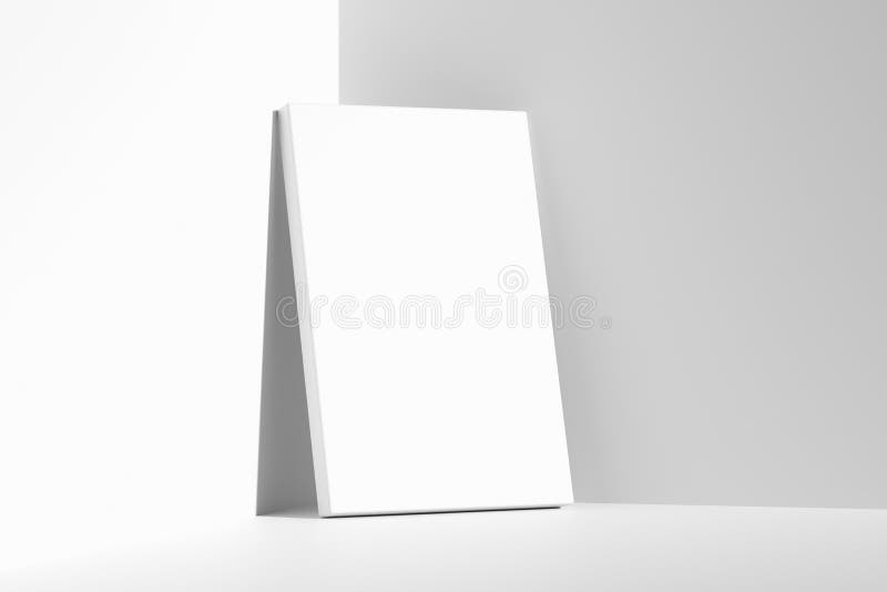 Rectangular Poster on Floor in Corner Diagonal View Stock Illustration ...