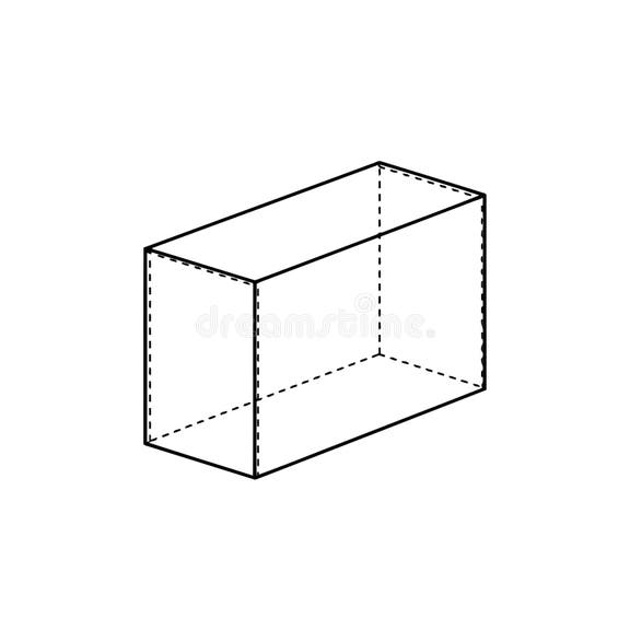 Illustration of a Rectangular Prism, a Threedimensional Geometric Shape ...