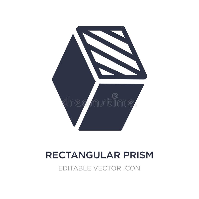 Rectangular Prism Icon Vector Sign And Symbol Isolated On White ...