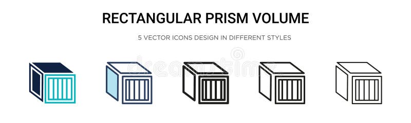 Rectangular Prism Outline Icon Stock Illustration - Illustration of ...