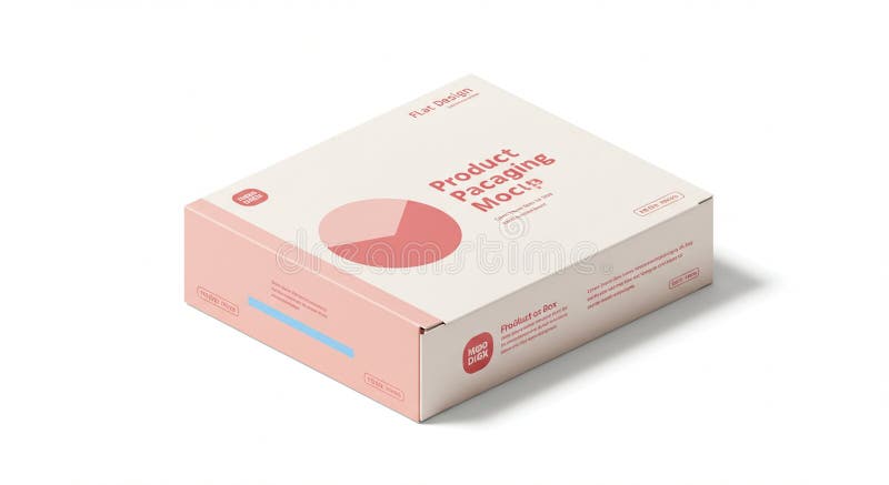 Rectangular Product Packaging Showcasing a Minimalistic Mockup Design ...