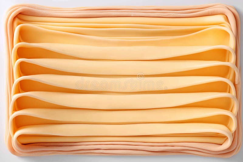 Rectangular Puff Pastry Showcases Minimalist Design with Layered ...