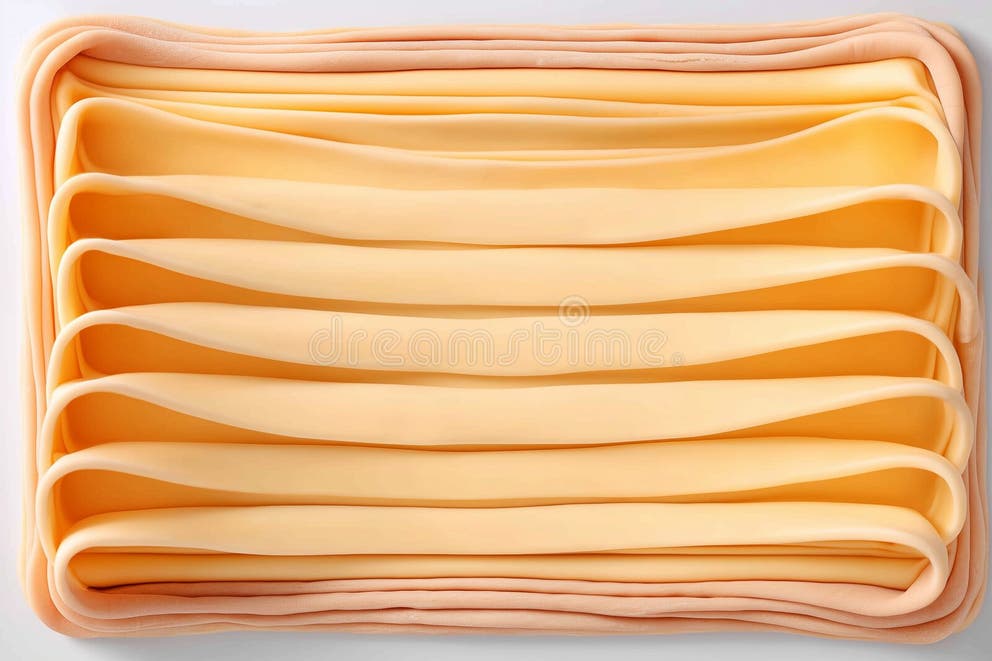 Rectangular Puff Pastry Showcases Minimalist Design with Layered ...