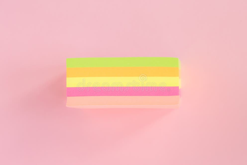 Rectangular Rainbow Background on Pink Stock Image - Image of smooth ...
