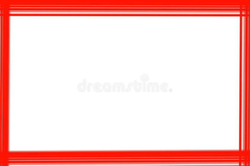 Rectangular Red Banner Frames, Borders, Painted on Transparent ...
