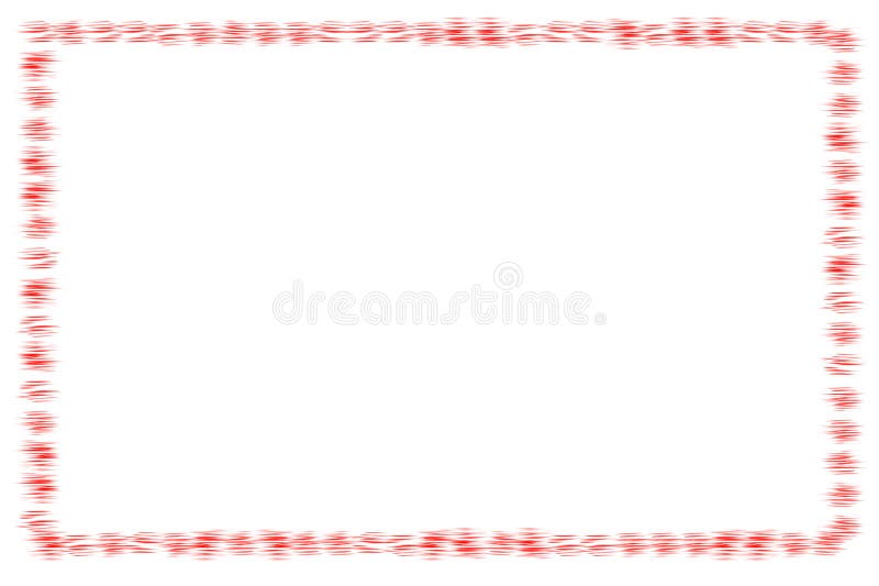 Rectangular Red Banner Frames, Borders, Painted on Transparent ...