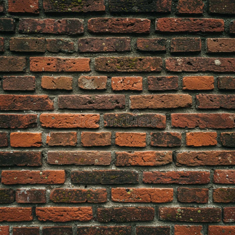 Rectangular Reddish-brown Bricks Form a Patterned Wall, Aligned in ...