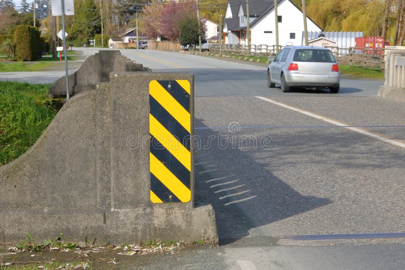 Rectangular Reflective Road Safety Sign Stock Photo - Image of yellow ...