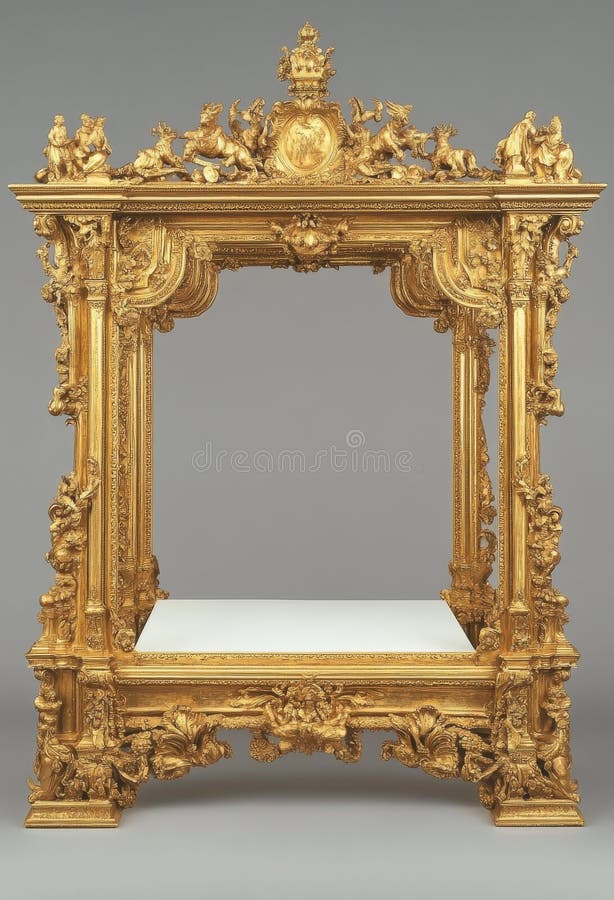 Rectangular Renaissance Frame with a Vintage Backdrop, Shaped Like a ...