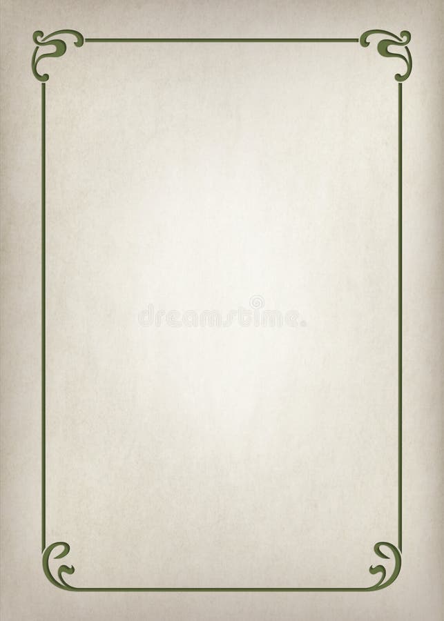 Rectangular Retro Frameworks. Art Nouveau Style. A4, A3, Proportions ...