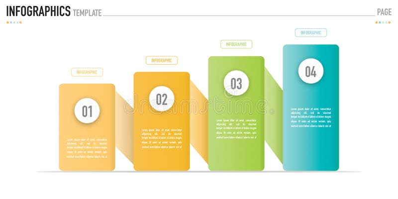 Rectangular, Ribbon, Funnel, Paper Origami Infographic for Business ...