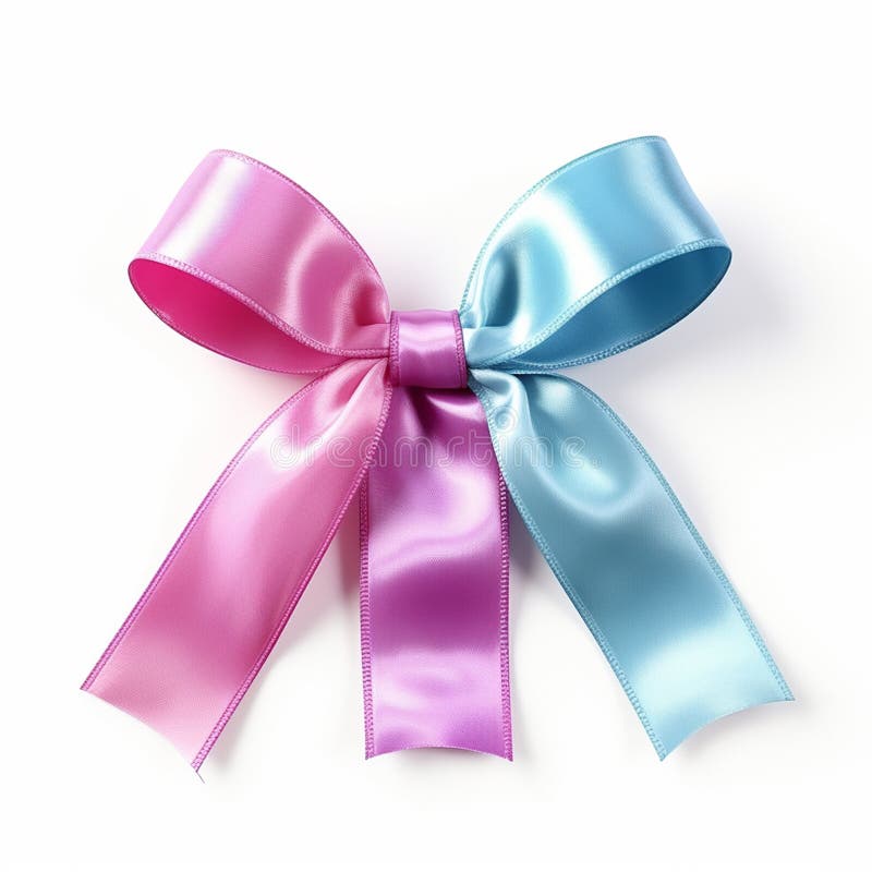 Rectangular Ribbon on White Background for Breast Cancer Awareness ...