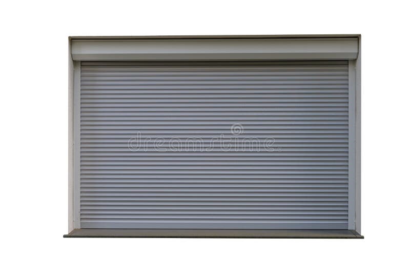 Rectangular Roller Shutter Windows Isolated on White Background. Stock ...