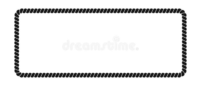 Rectangular Rope Frame. Thread, Hemp Twine, Jute, Steel Cable ...