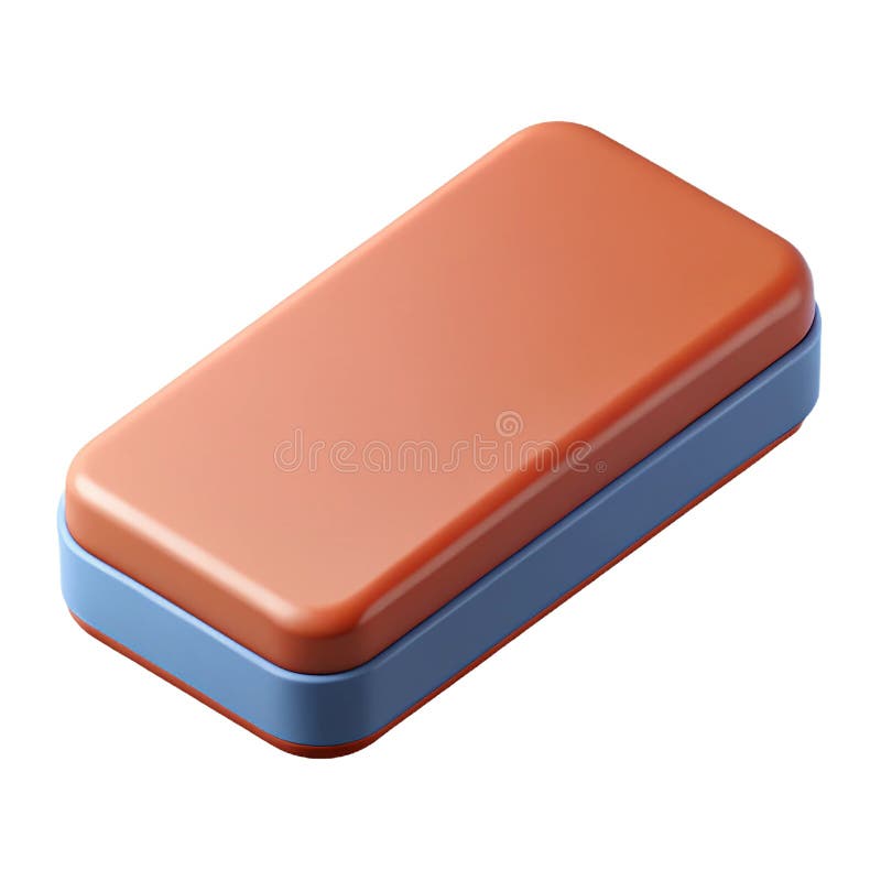 Rectangular rubber eraser stock illustration. Illustration of pencil ...