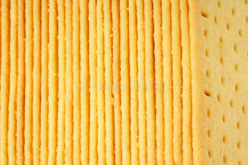 Rectangular, Savory Salty Cheese-flavored Biscuits with a Golden-yellow ...