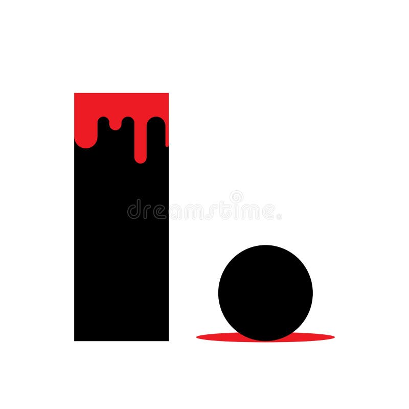 Rectangular Schematic Man Icon. Outline Silhouette. Severed Head. Pool ...