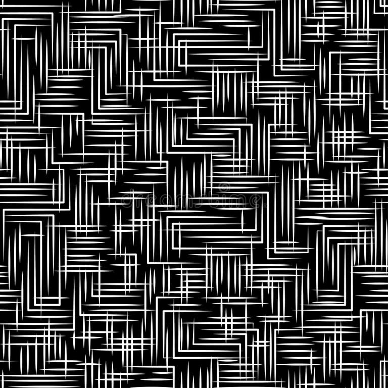 Rectangular Seamless Geometric Pattern Stock Vector - Illustration of ...