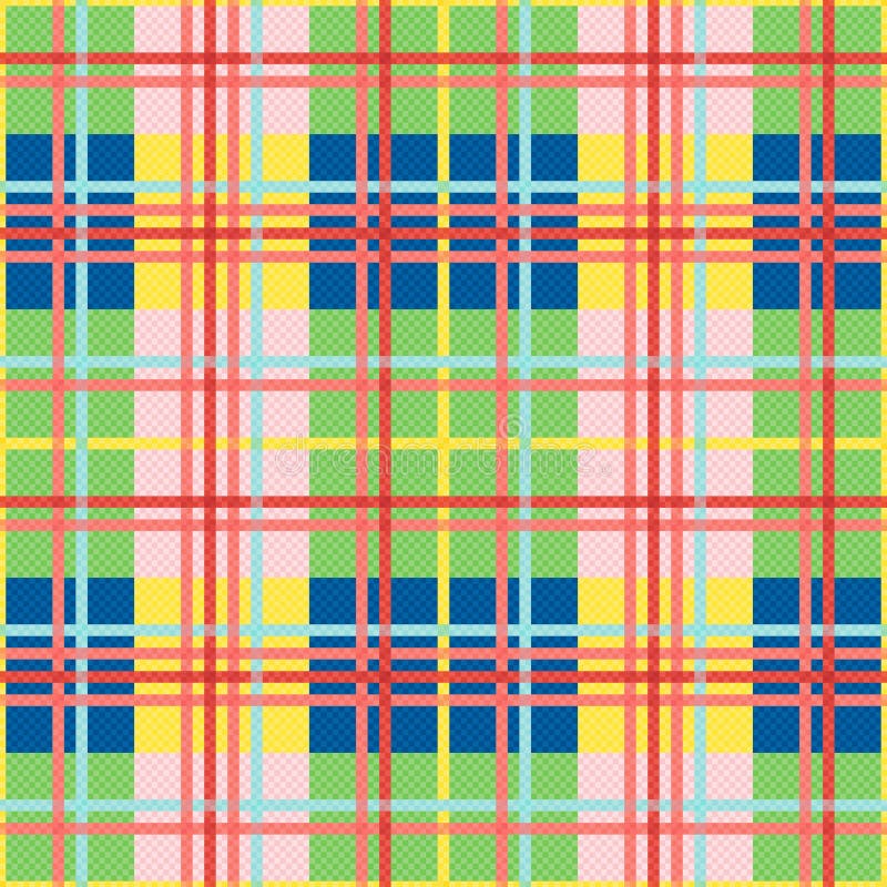 Rectangular Seamless Pattern in Bright Colors Stock Vector ...