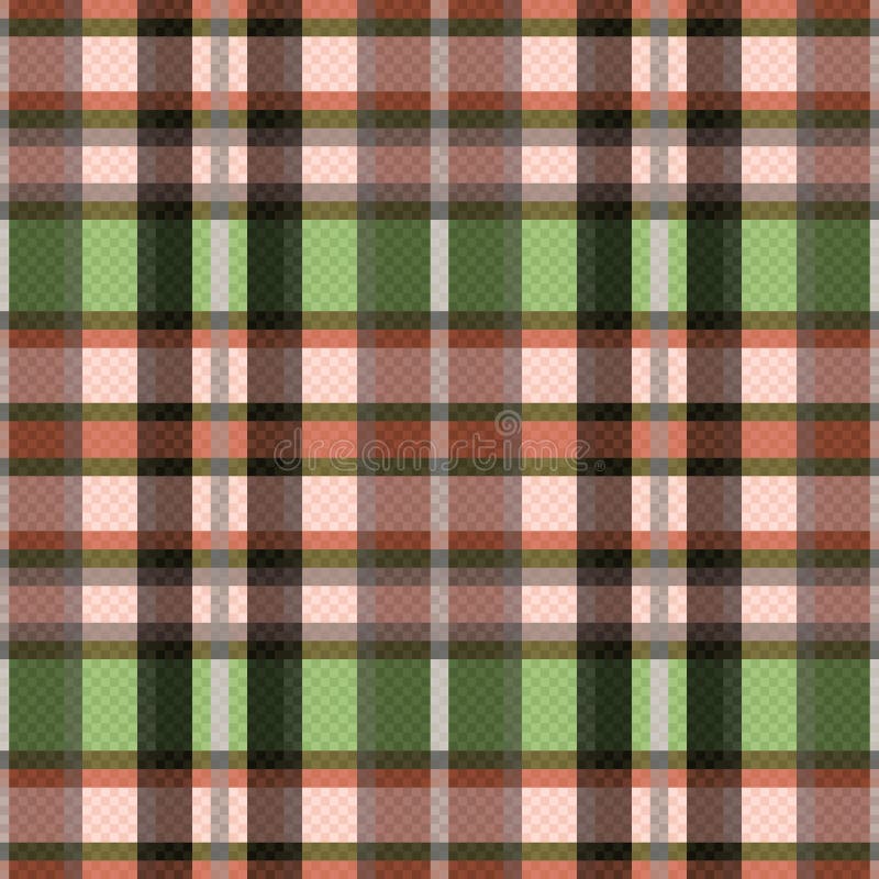 Rectangular Seamless Pattern in Green and Beige Hues Stock Vector ...