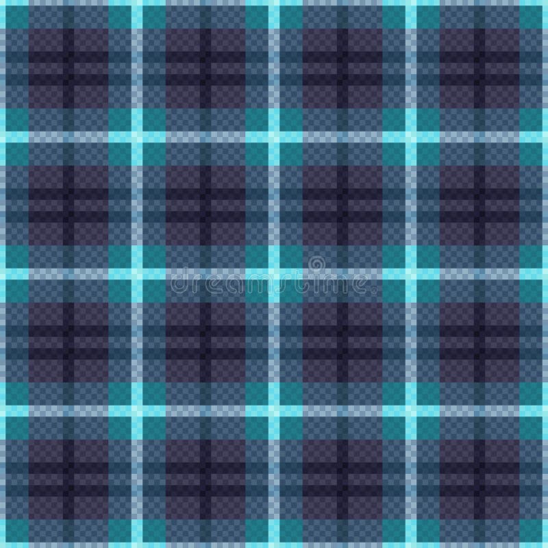 Rectangular Seamless Pattern in Mainly Muted Blue Hues Stock Vector ...