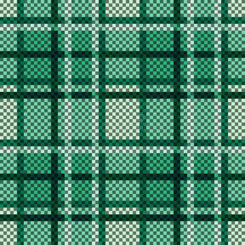 Rectangular Seamless Pattern in Motley Green Hues Stock Vector ...