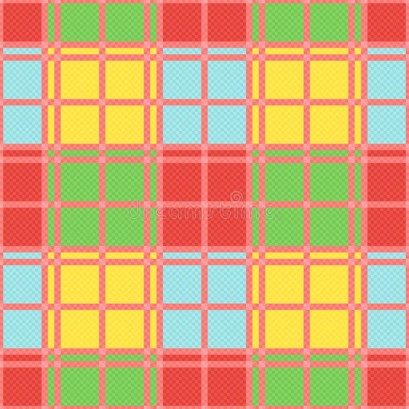 Rectangular Seamless Pattern in Motley Trendy Colors Stock Vector ...