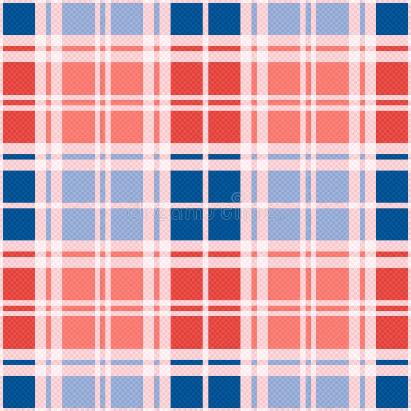 Rectangular Seamless Pattern in Red an Blue Trendy Hues Stock Vector ...