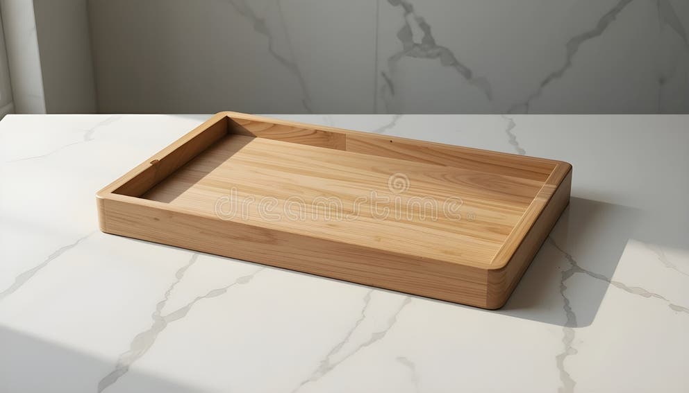 Rectangular Serving Tray Mockup Stock Illustration - Illustration of ...