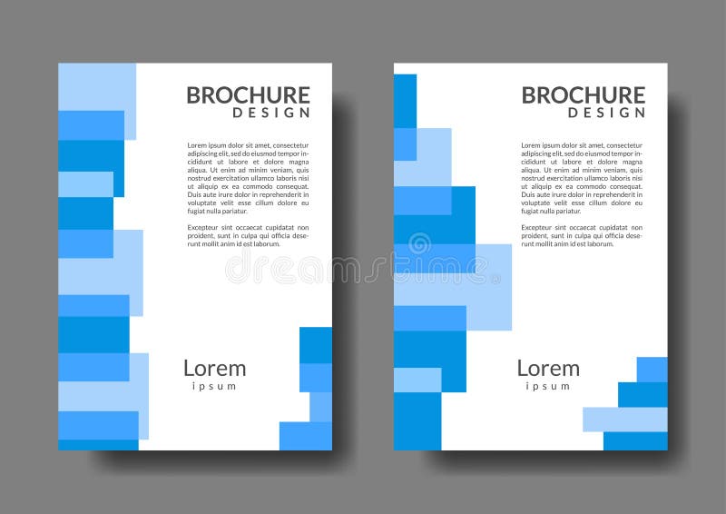 Rectangular Shape Business Brochure Template. for Promotion and ...