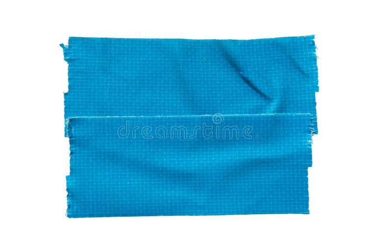 Rectangular Shape Made of Blue Cloth Tape Stock Photo - Image of path ...
