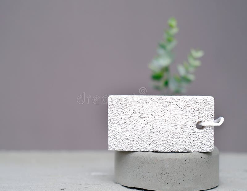 Rectangular Shape of Natural Pumice Stone for Removing Calluses on the ...