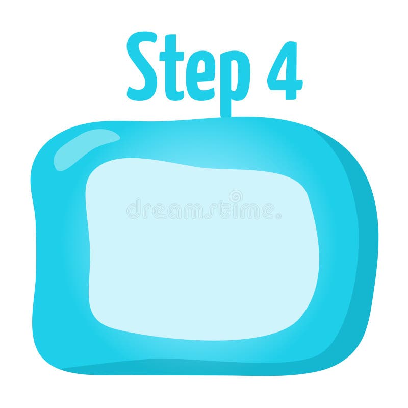 Rectangular Shape for Step Four Vector Design Element Stock Vector ...